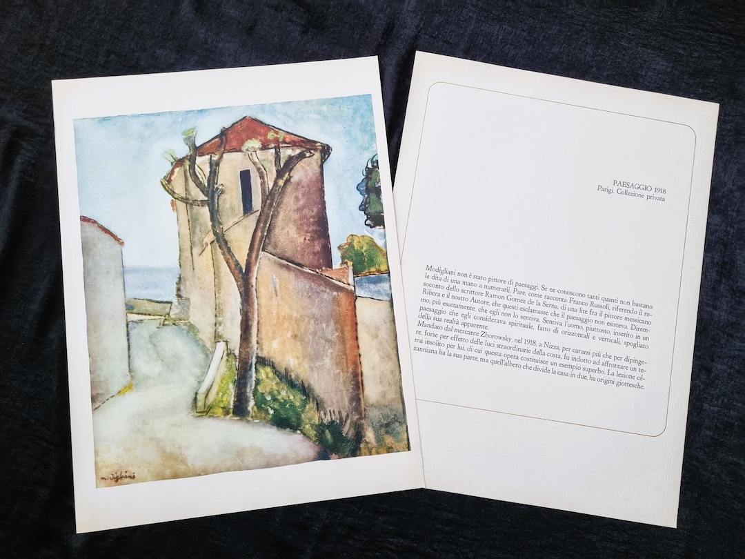 Amedeo Modigliani the Only Landscape Painted by Modigliani Vintage ...