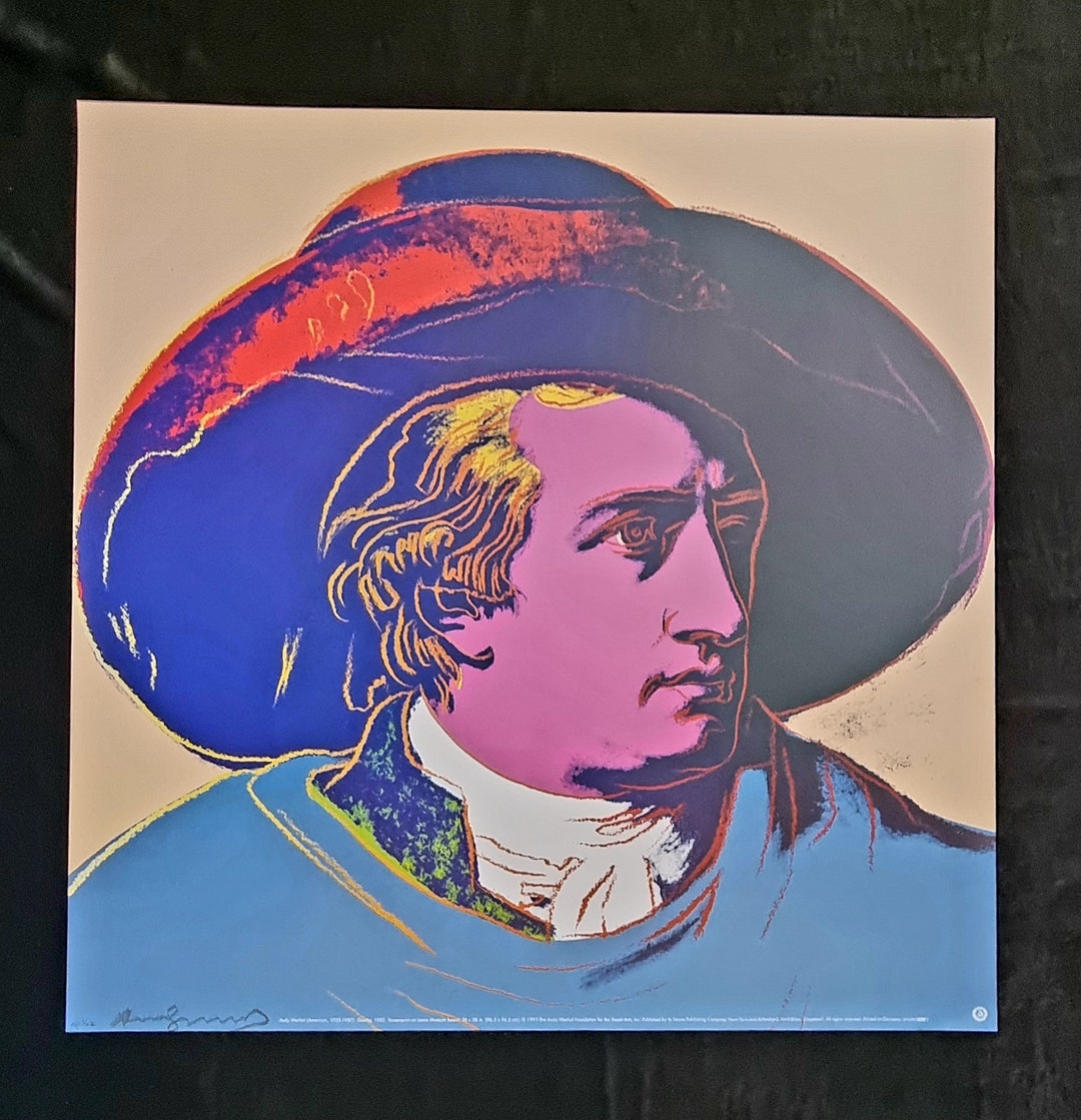 Andy Warhol "goethe, 1982" Vintage Poster Size 66 X 66 Cm. 25.98" X 25. ...