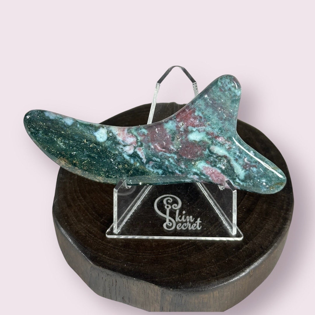 Mystic Blue & Purple Jasper Wave Gua Sha Facial Massage Stone - Etsy
