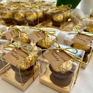 Elegant Ferrero Rocher Favor Boxes, Custom Wedding Party Favors, Baby ...
