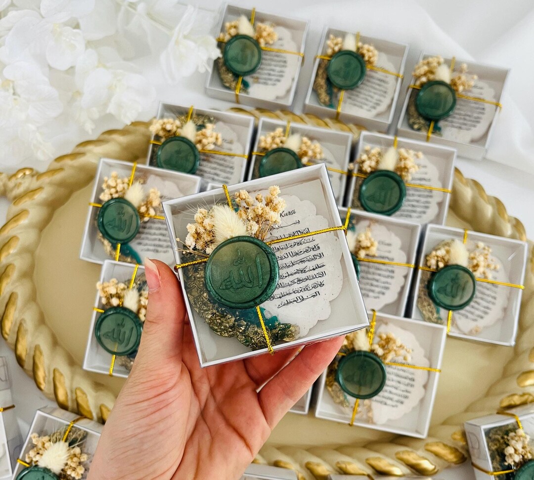 Ayatul Kursi Magnet Favor, Nikkah Gifts, Islamic Wedding Favor, Muslim ...