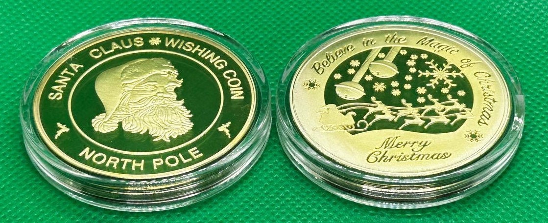 Santa Claus Coin - Etsy