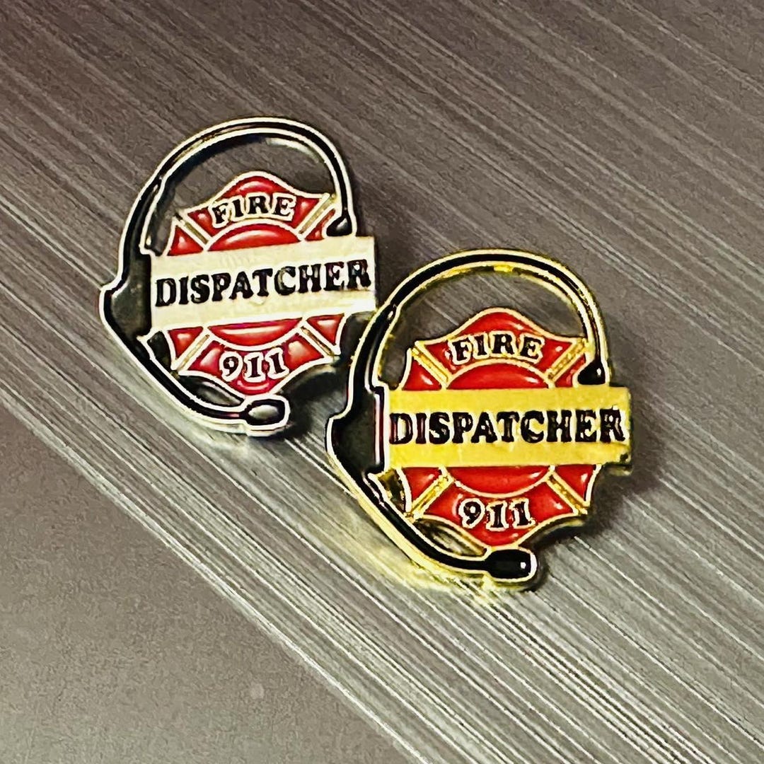 Dispatcher Fire / 911 Lapel Pin - Etsy