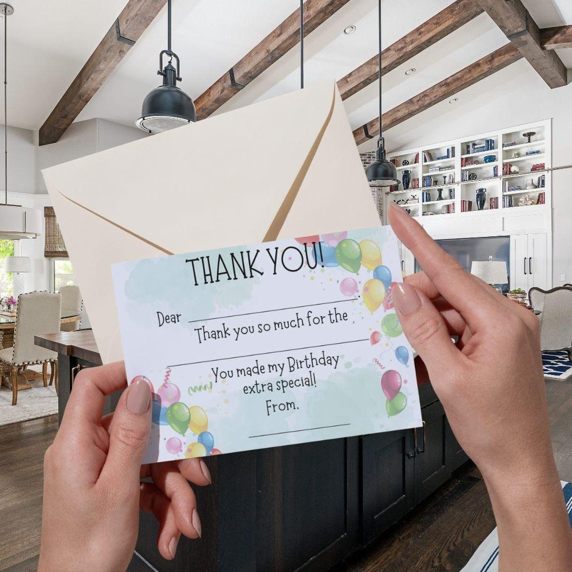 Printable Fill in the Blank Thank You Cards | Fill in the Blank | Kids ...