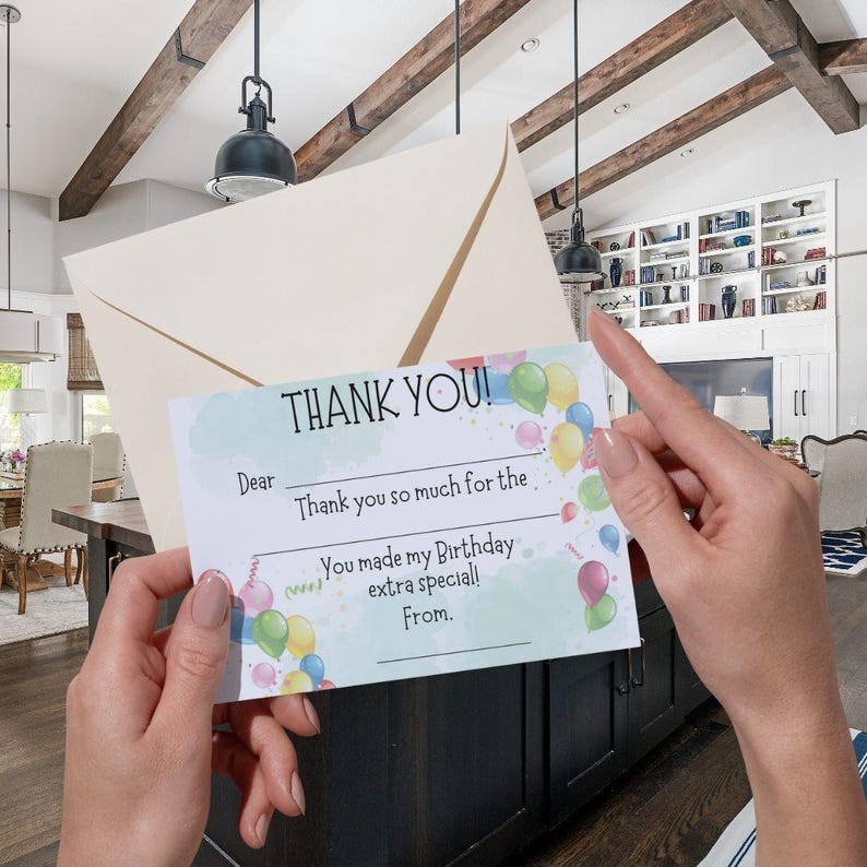 Printable Fill in the Blank Thank You Cards | Fill in the Blank | Kids ...