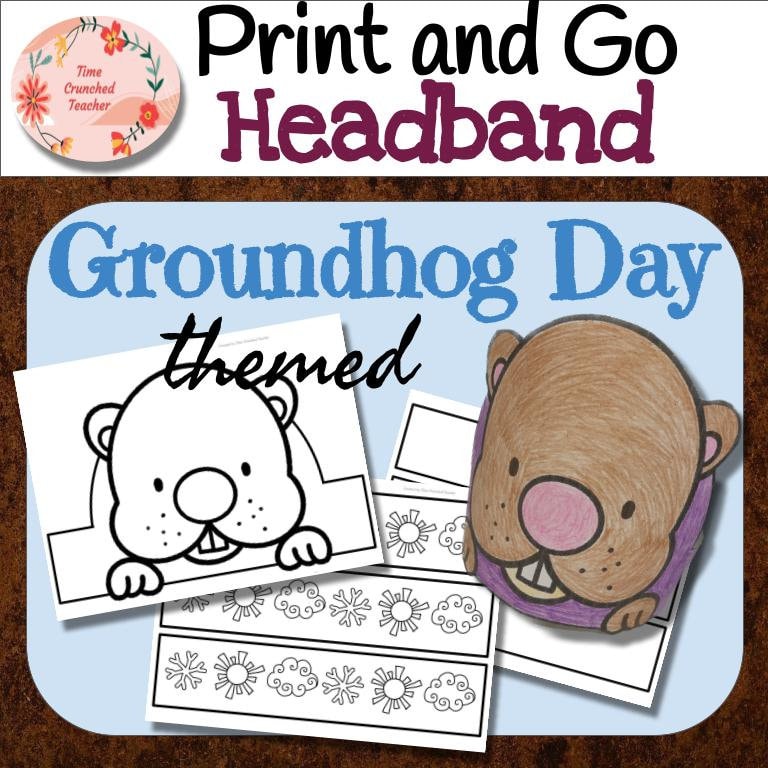 Printable Groundhog Day Headband | Groundhog Day Craft | No Prep ...