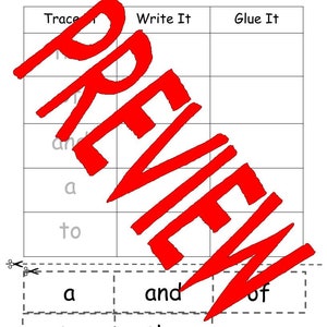 Kindergarten Sight Words | Fry's Words 1-5 | Printable Sight Word ...