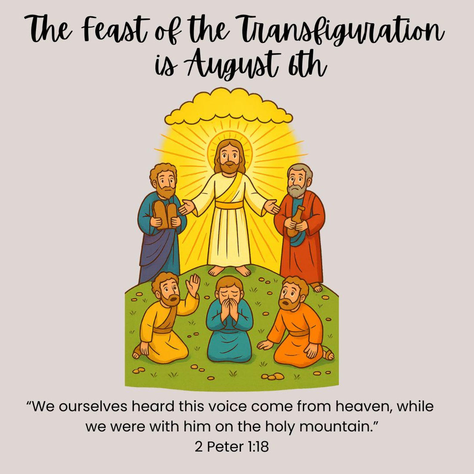 Transfiguration of Jesus Worksheet Packet: Catholic Kids Activity (PDF ...