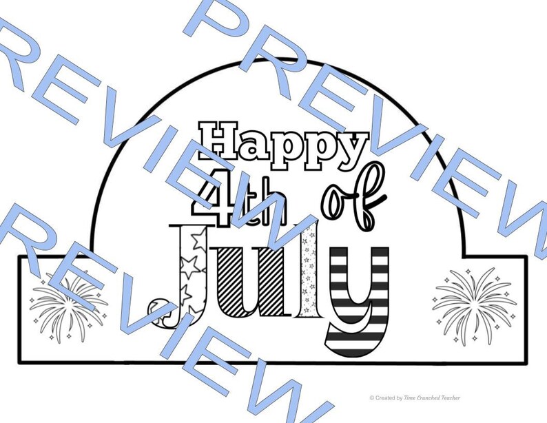 Printable 4th of July Headbands | Printable Fourth of July Headband ...