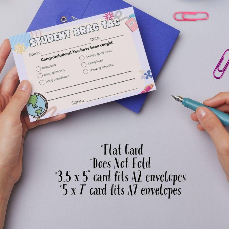 Printable Fill in the Blank Brag Tags | Teacher Notecards | Happy Note ...