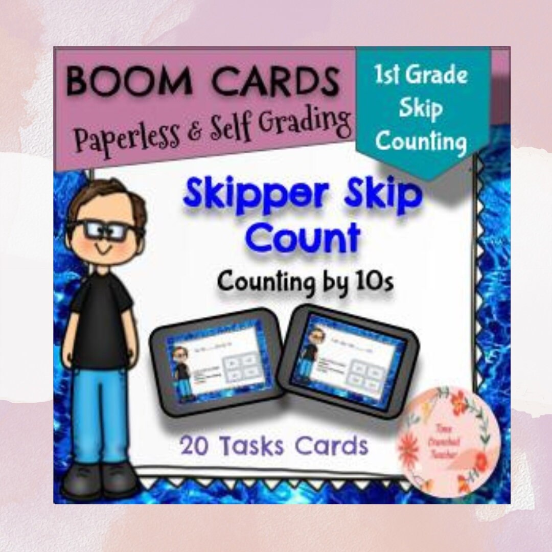 1st Grade Math Skip Counting Lesson Digital Boom Cards boom Cards Self ...