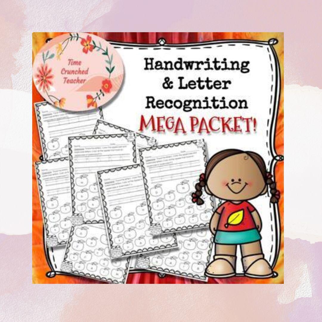 Printable Letter Recognition & Handwriting Practice MEGA PACKET Fall ...