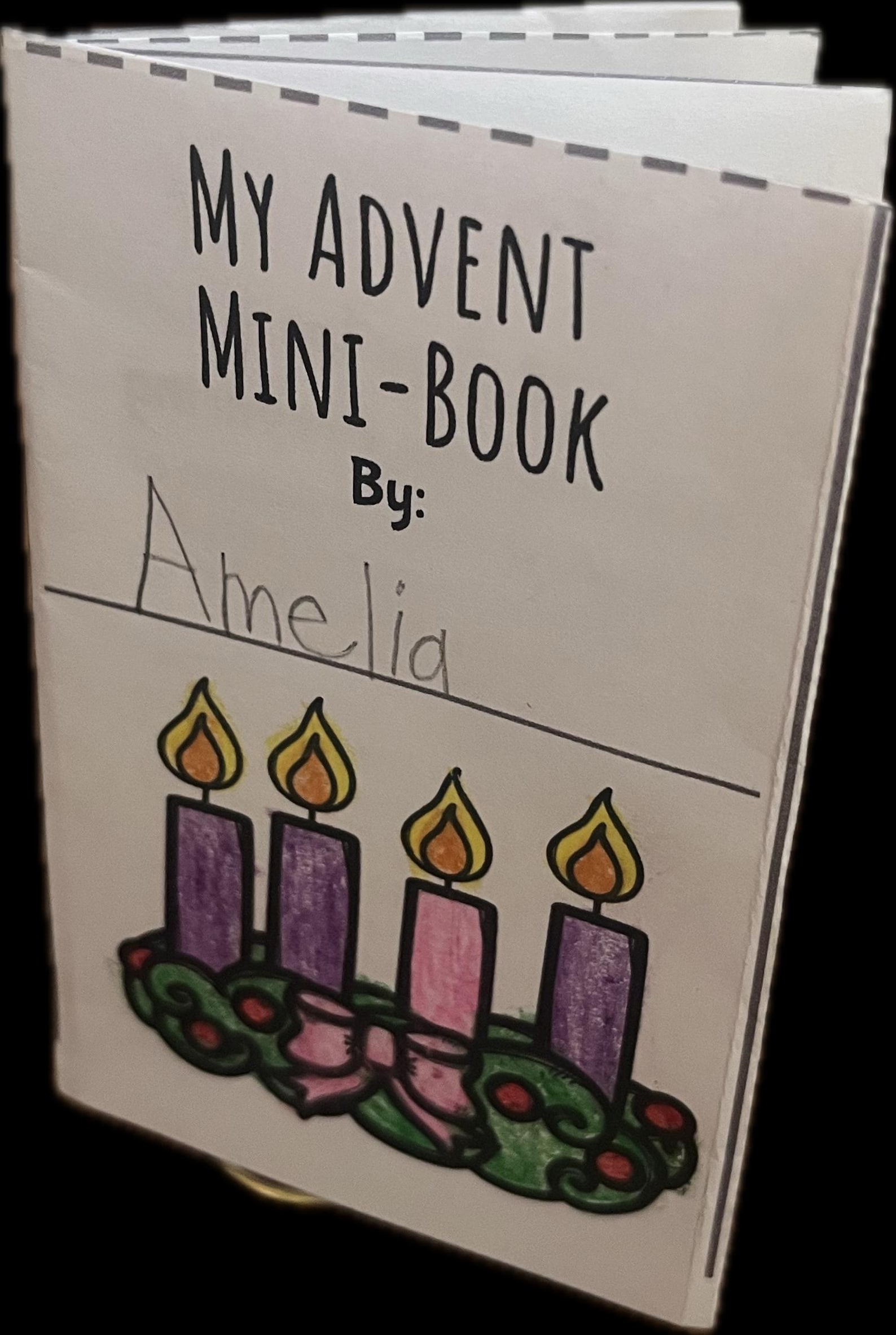 Printable Advent Mini Book | Advent Activity for Kids | Advent Craft ...