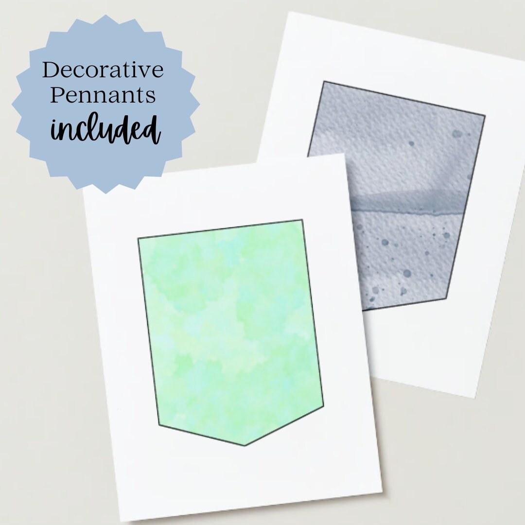 Printable Bulletin Board Lettering | Watercolor Bulletin Board ...