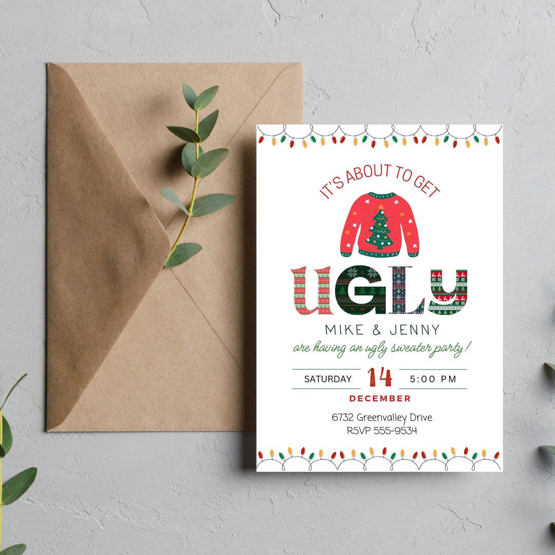 Printable Christmas Party Invitation | Holiday Party Invitation ...