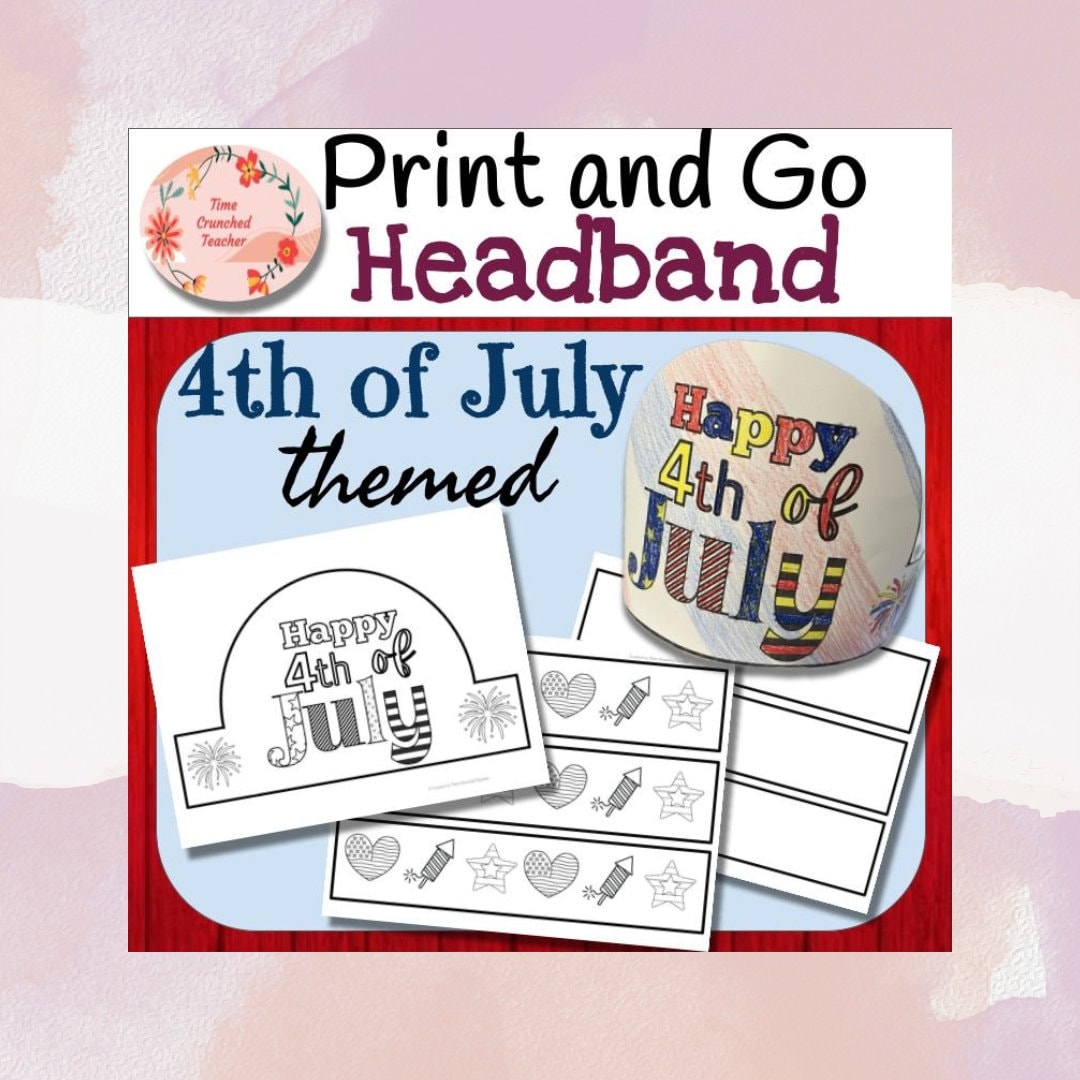 Printable 4th of July Headbands | Printable Fourth of July Headband ...