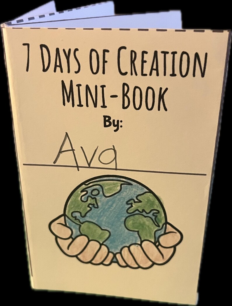 Printable 7 Days of Creation Mini Book | Creation Activity for Kids ...