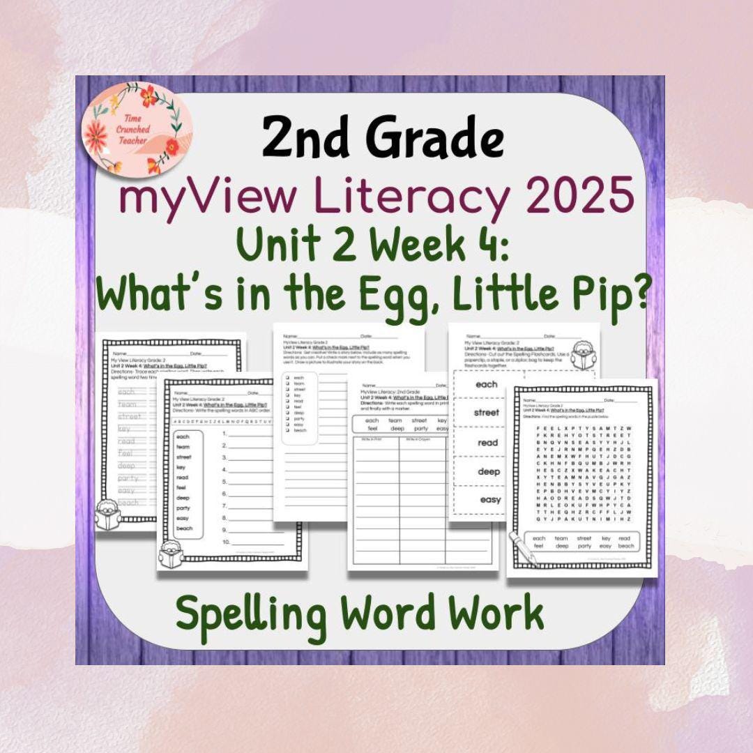 2nd Grade My View Literacy 2025 | What's in the Egg, Little Pip ...
