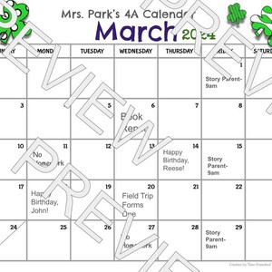 Printable March Calendar | March 2024 Calendar | Customizable Calendar ...
