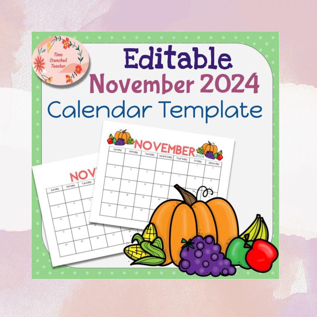 Printable November 2024 Calendar | November 2024 Calendar ...