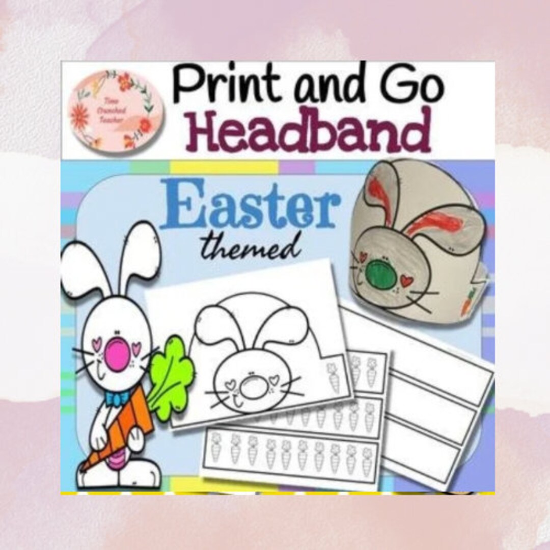 Easter Bunny Headband for Egg Hunt or Class Party NO PREP! - Etsy