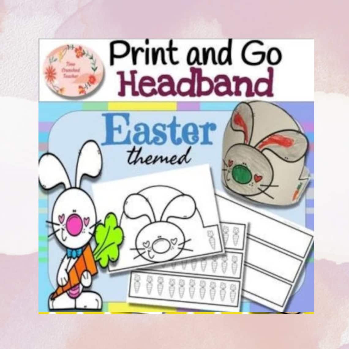 Easter Bunny Headband for Egg Hunt or Class Party NO PREP! - Etsy