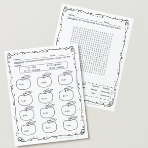 Printable Fall Activity Packet | Fall Worksheets | Autumn Activities ...