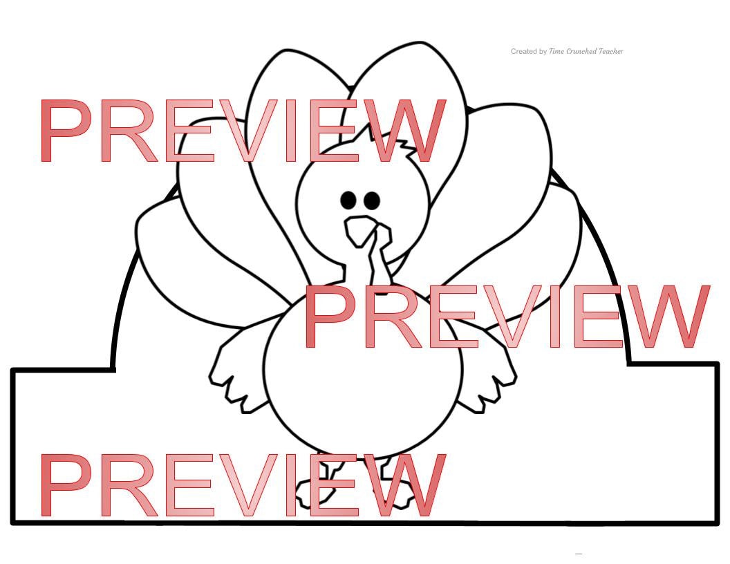 Printable Thanksgiving Headbands: 3 Versions to Choose From! No Prep ...