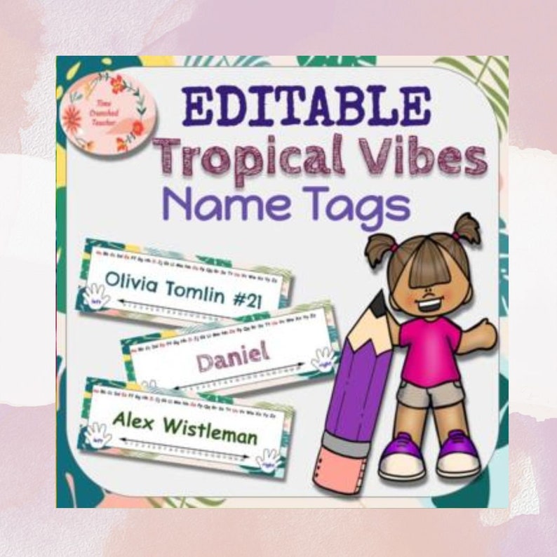 Printable Student Name Tags | Printable Name Tags | Name Tag Template ...