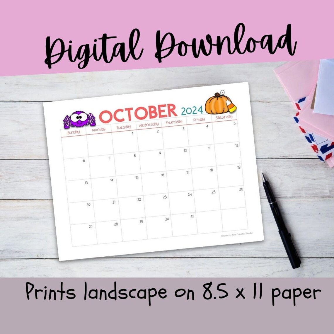 Printable October 2024 Calendar | October 2024 Calendar | Customizable ...
