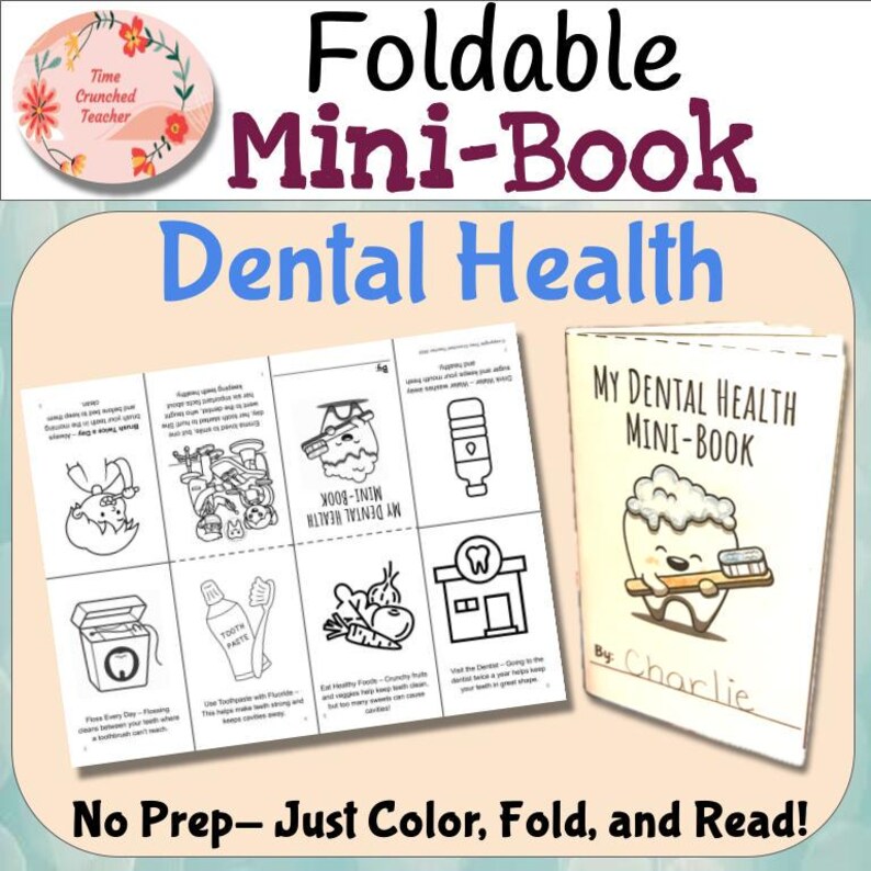 Printable Dental Hygiene Mini Book | Dental Health for Kids | Kids ...
