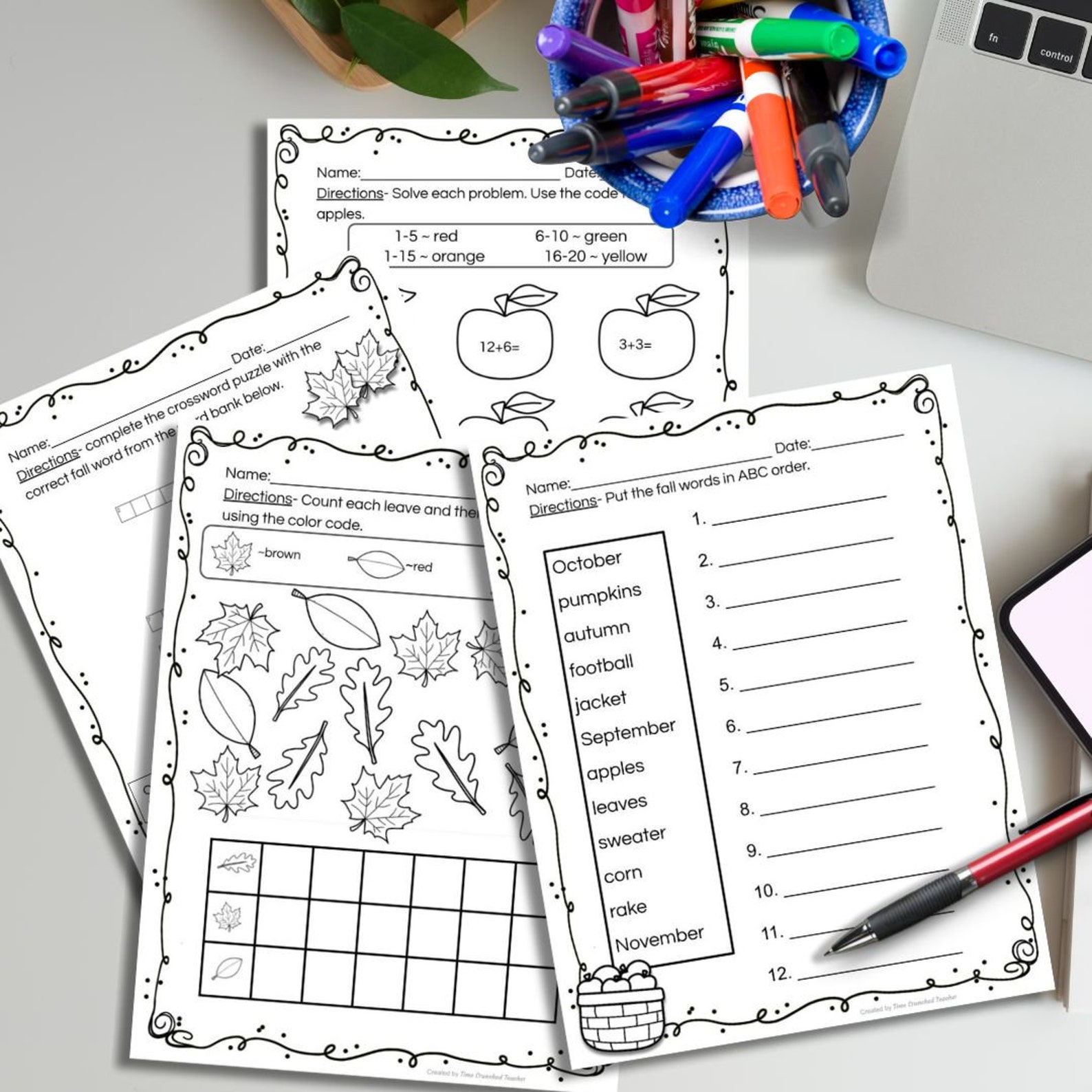 Printable Fall Activity Packet | Fall Worksheets | Autumn Activities ...