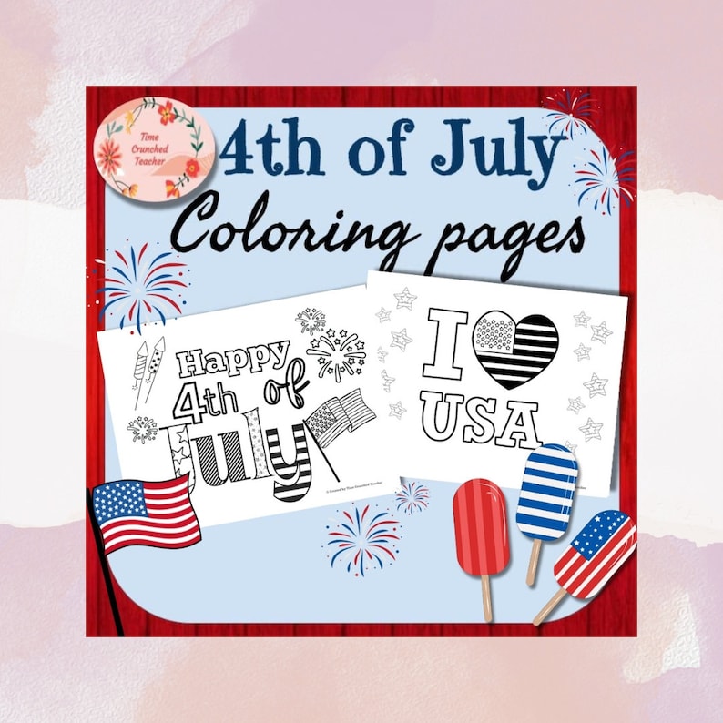 Printable 4th of Coloring Pages | Printable Fourth of July Coloring ...