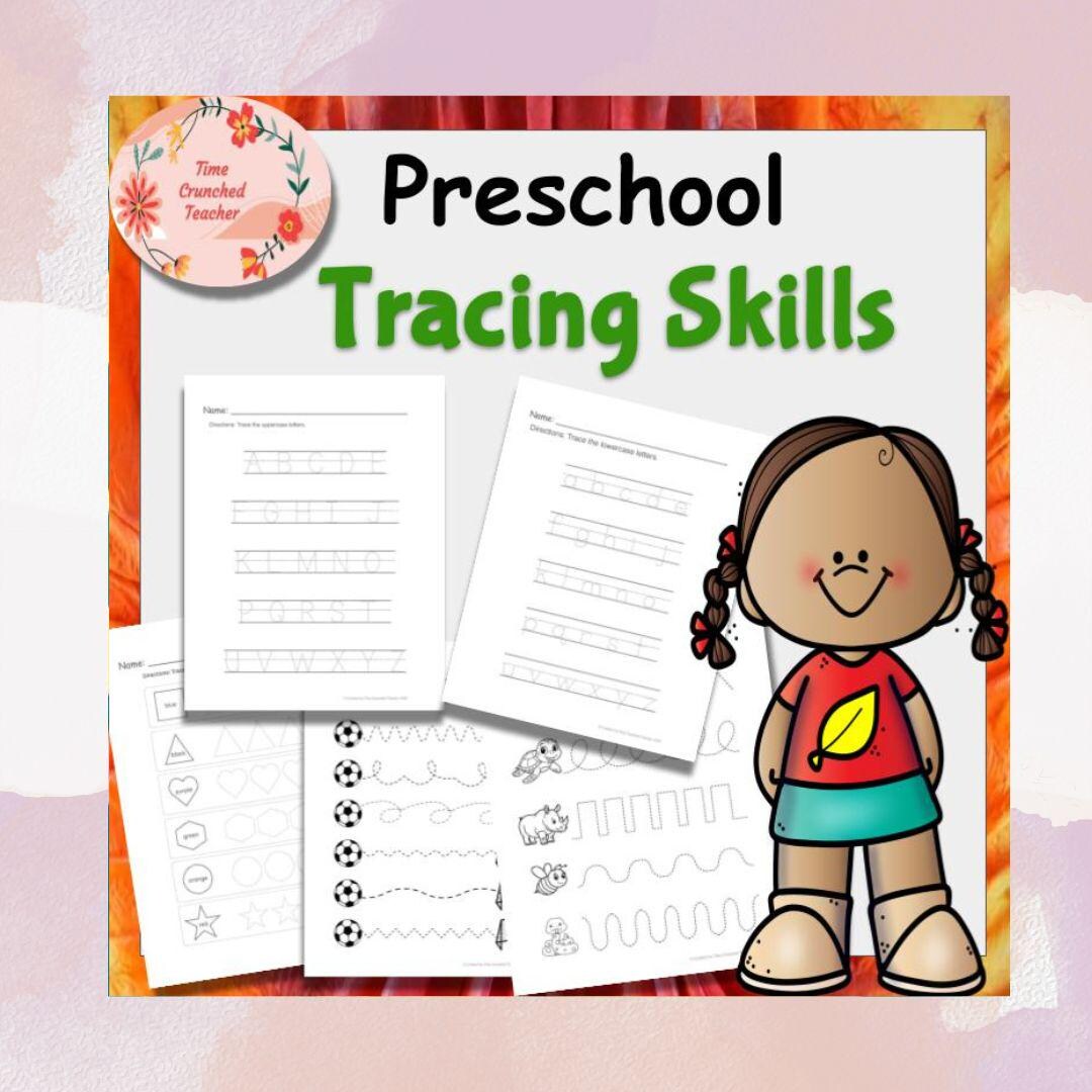 Preschool Tracing Skills Worksheets | Fine Motor & Pre-writing Practice ...