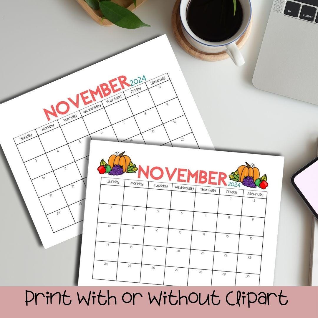 Printable November 2024 Calendar | November 2024 Calendar ...