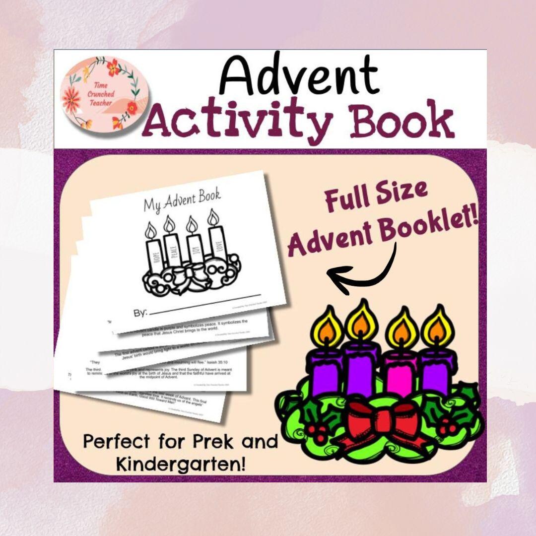 Printable Catholic Advent Book | Advent Lesson for Kids | Advent Craft ...