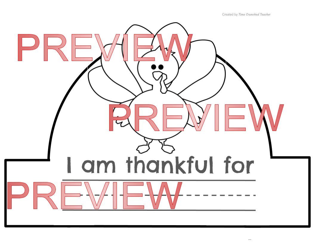 Printable Thanksgiving Headbands: 3 Versions to Choose From! No Prep ...