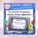1st Grade Grammar | Verbs, Nouns, & Adjectives | Digital Boom Cards ...