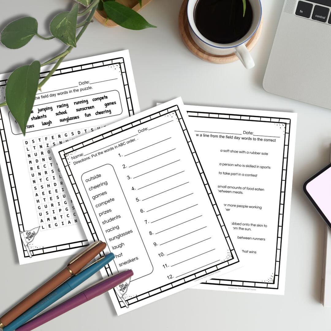 Field Day Activity Packet | Field Day Worksheets | Field Day Activities ...