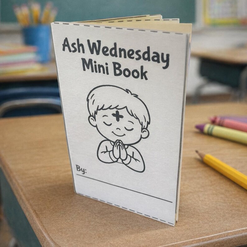 Ash Wednesday Mini Book | Catholic Kids Activity, Lent Lesson (PDF) - Etsy