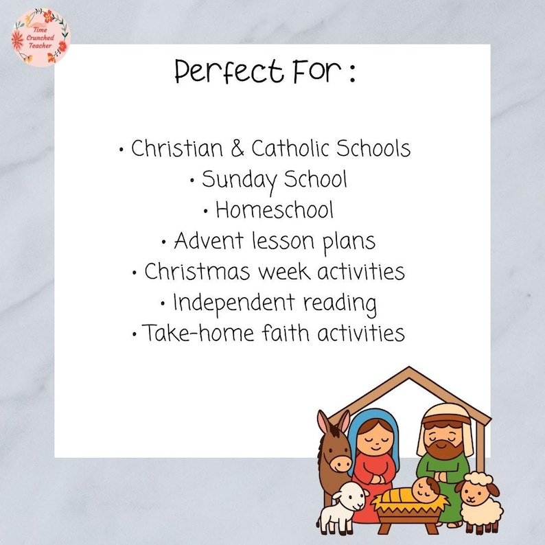 Printable the First Nativity Mini Book | Advent Activity for Kids ...