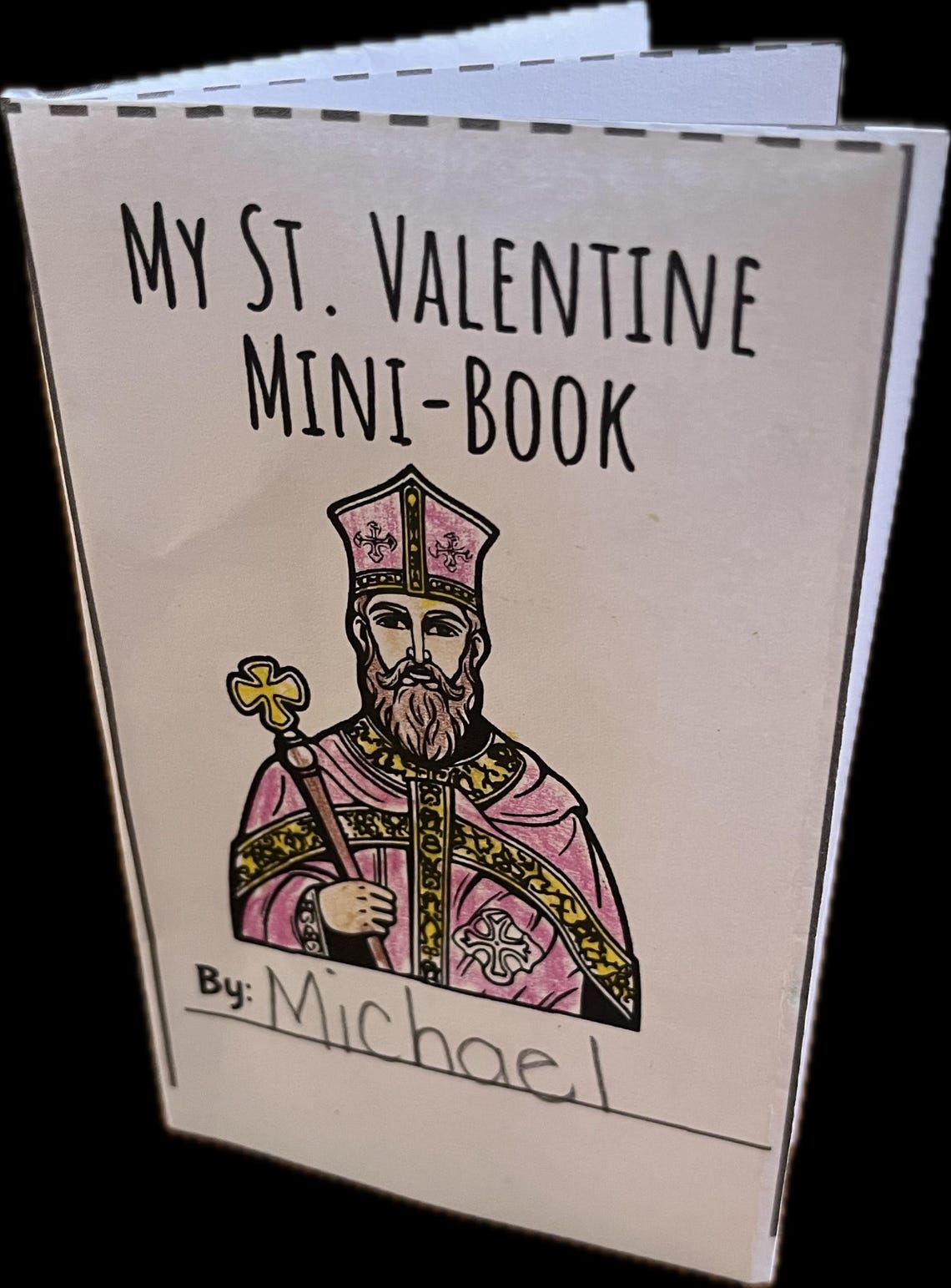 Printable Saint Valentine Mini Book | Valentine Activity for Kids ...