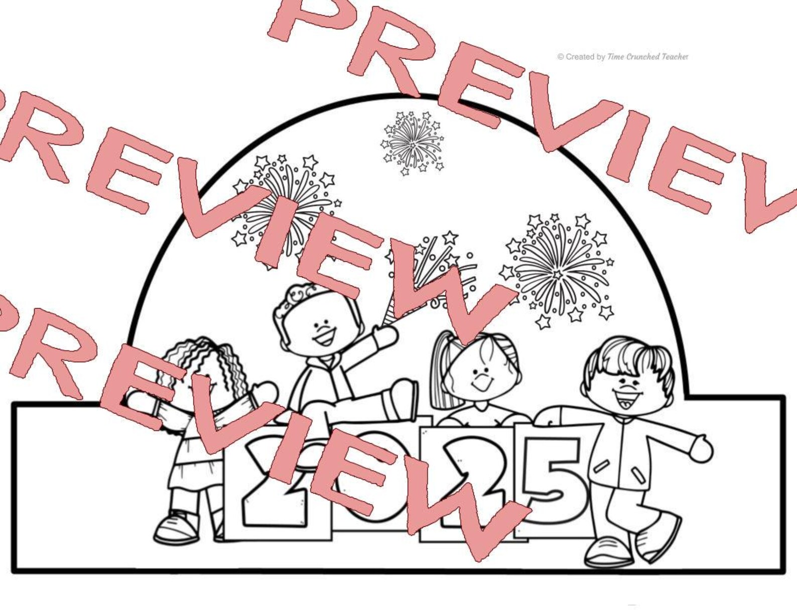 Printable Happy New Year 2025 Headbands | 3 Designs | New Year Craft ...