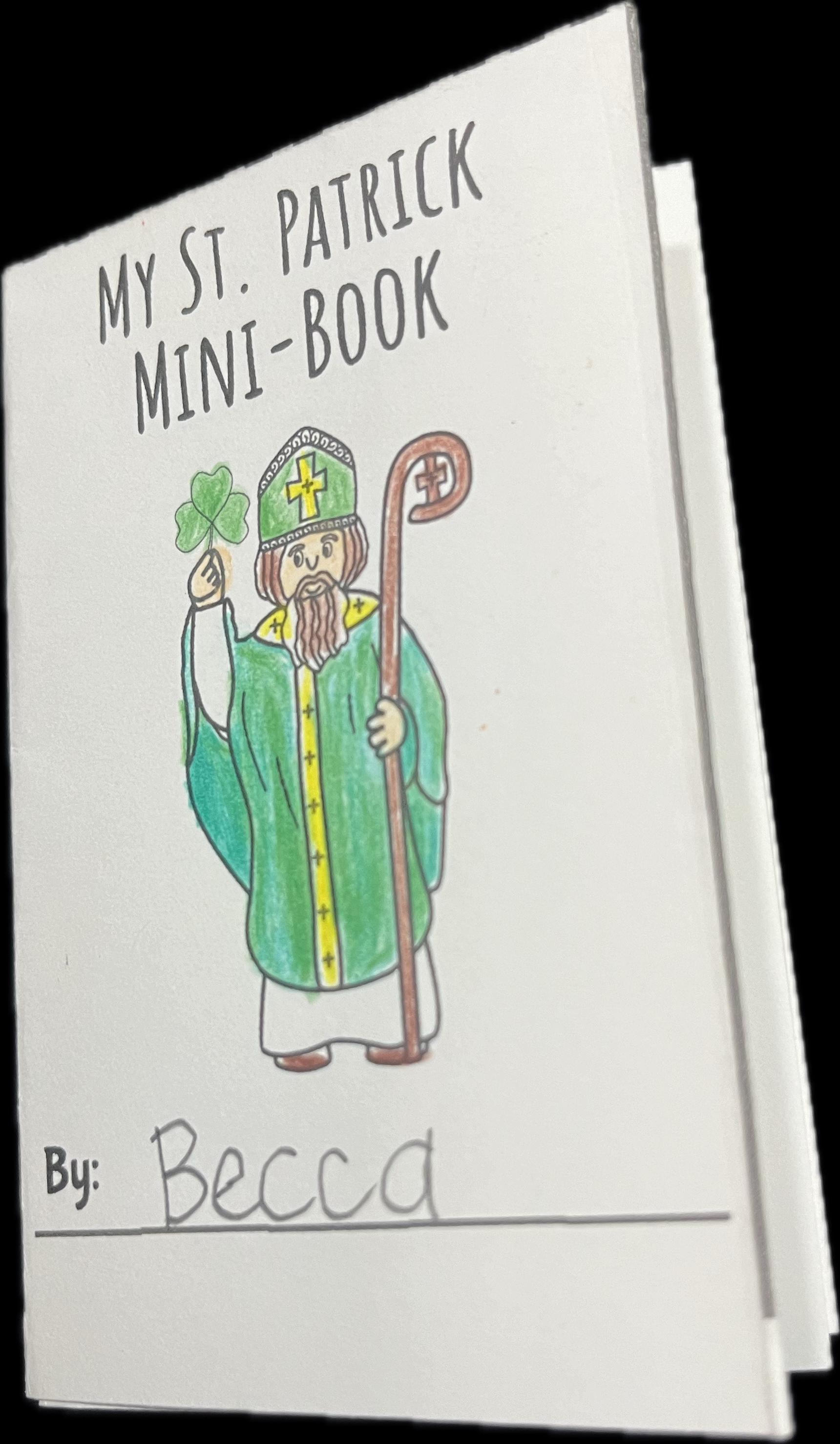 Printable Saint Patrick Mini Book | St. Patrick Activity for Kids ...
