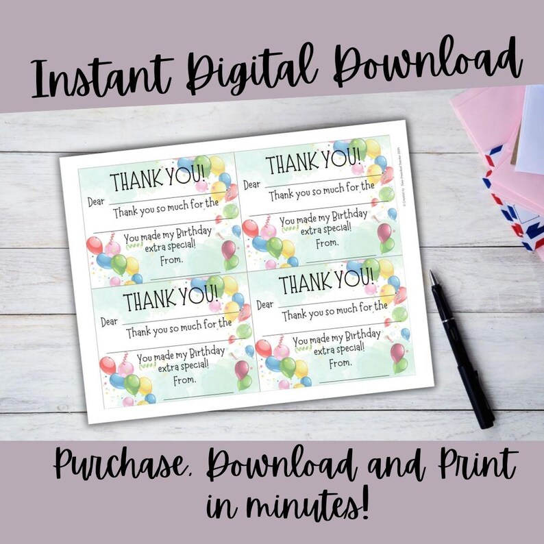 Printable Fill in the Blank Thank You Cards | Fill in the Blank | Kids ...