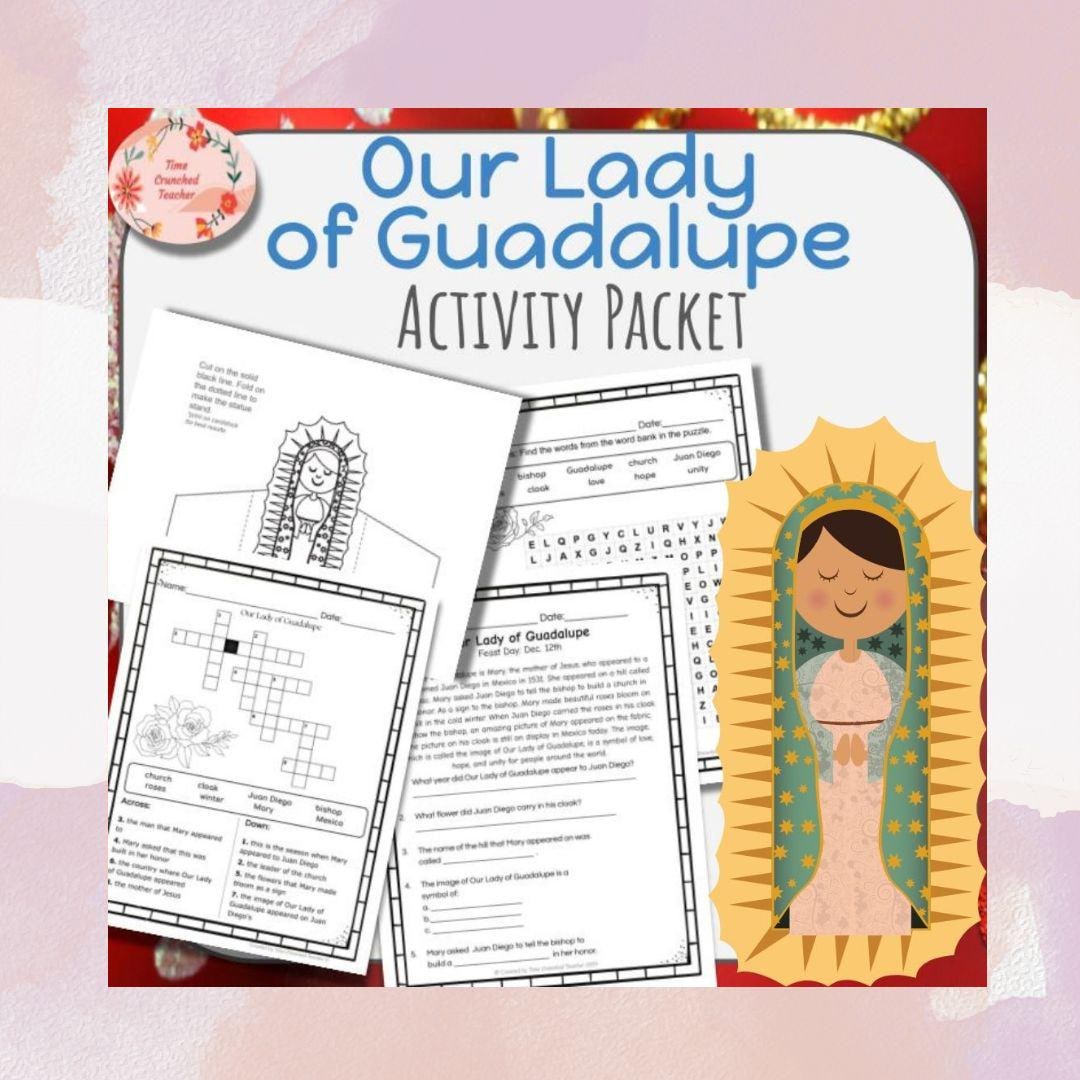 Printable Our Lady of Guadalupe Activity Packet for Kids | Our Lady of ...