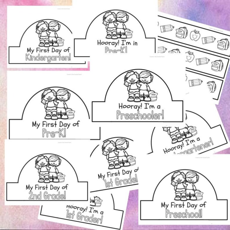 Printable First Day of School Headband | Back to School Headband ...