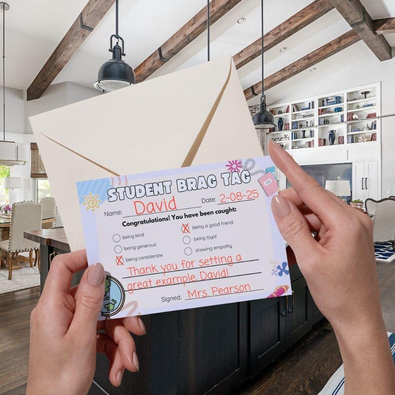 Printable Fill in the Blank Brag Tags | Teacher Notecards | Happy Note ...