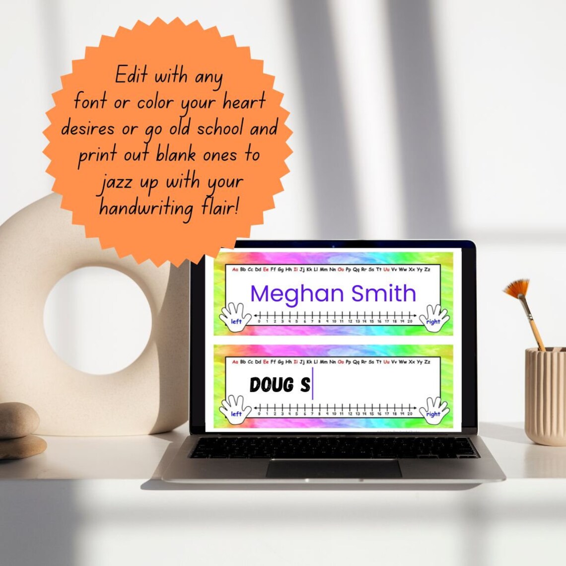 Printable Student Name Tags | Printable Name Tags | Name Tag Template ...