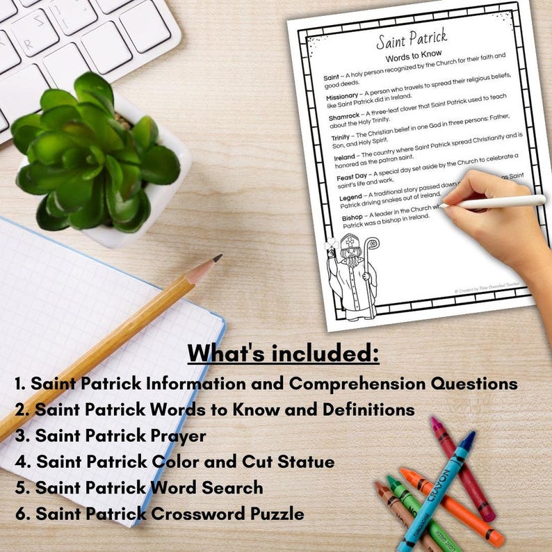Printable Saint Patrick Unit | 6 Pages of No Prep St. Patrick ...